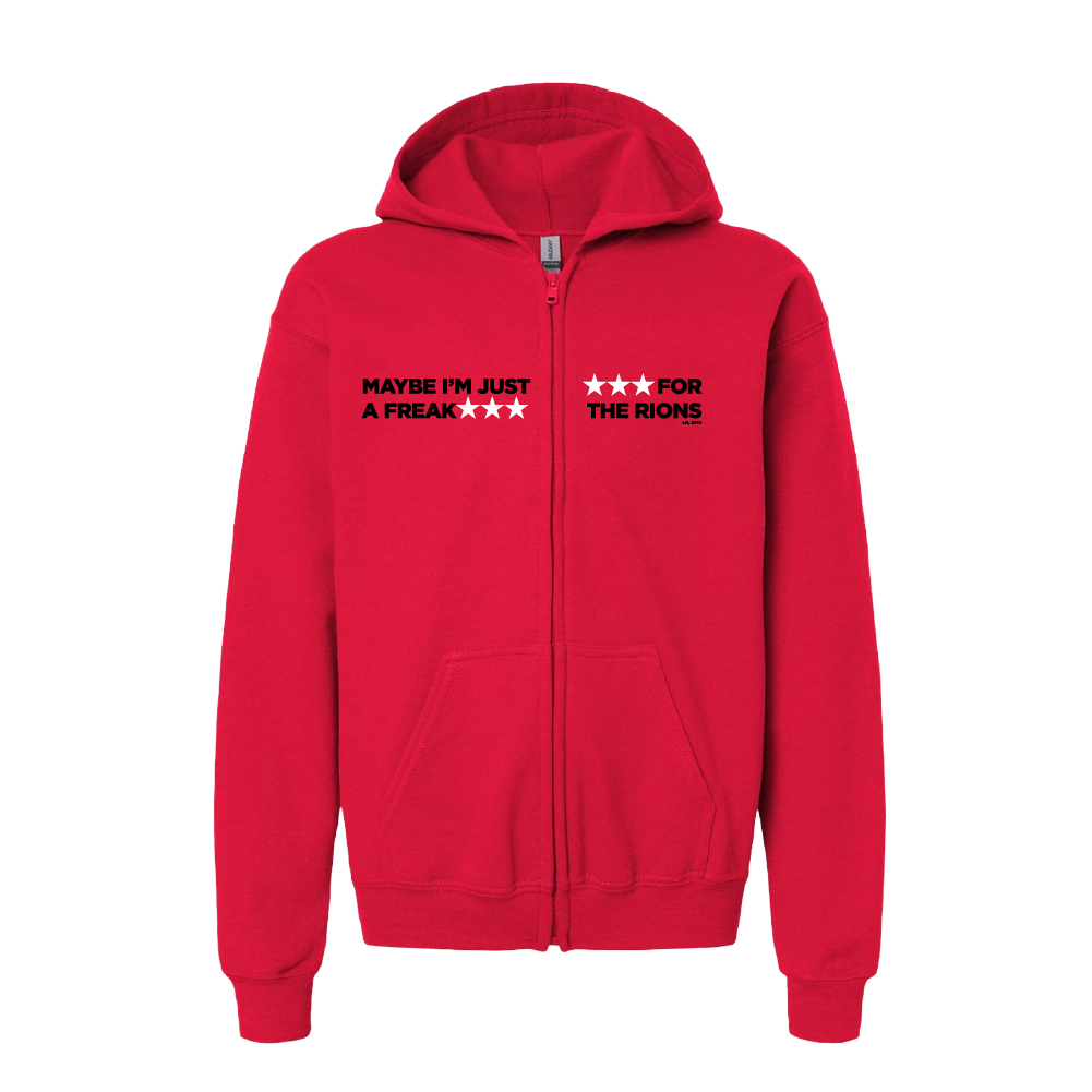 Maybe I'm Just a Freak For The Rions Red Hoodie – 24Hundred
