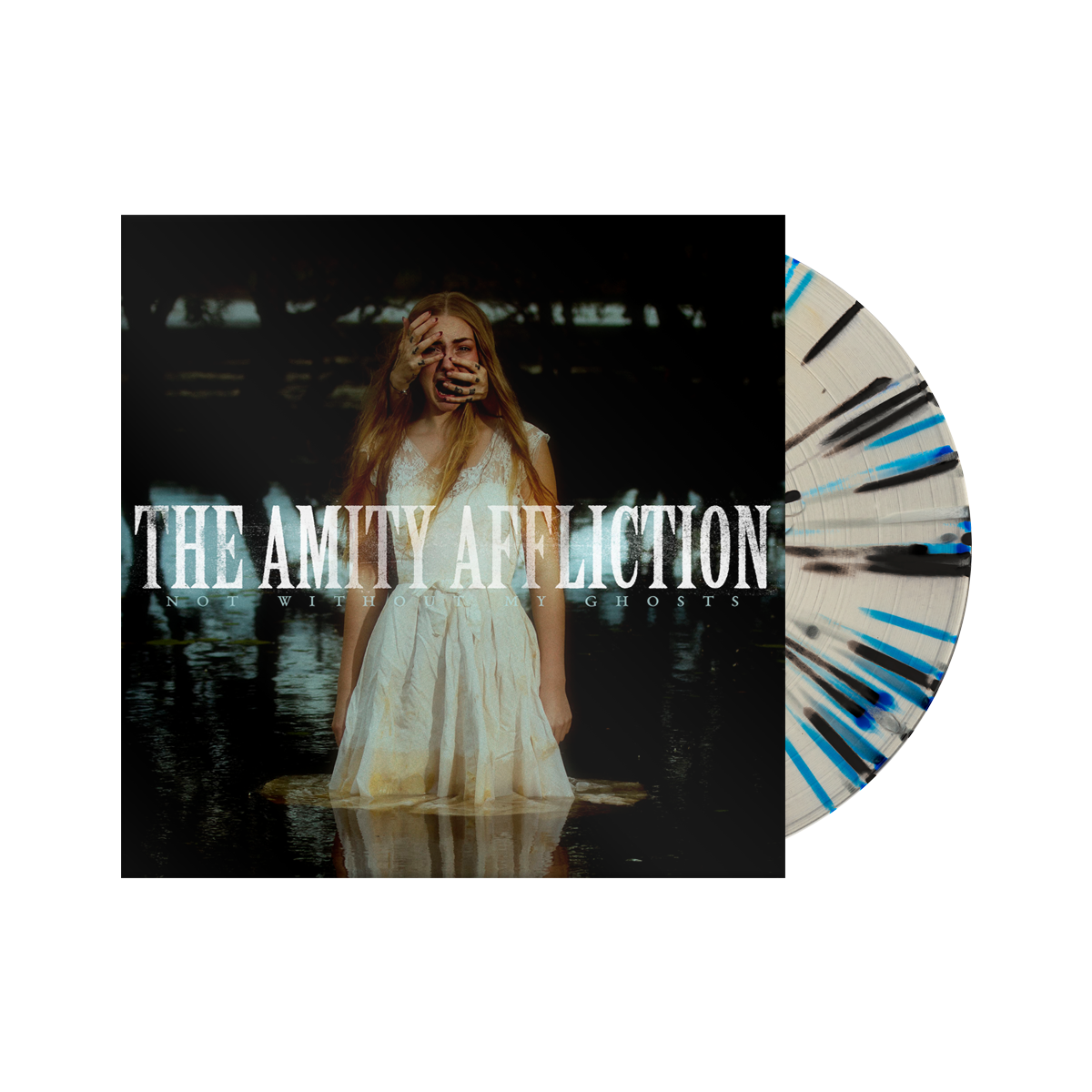 Not Without My Ghosts 12" Vinyl (Clear w/ Heavy Blue & Black Splatter ...