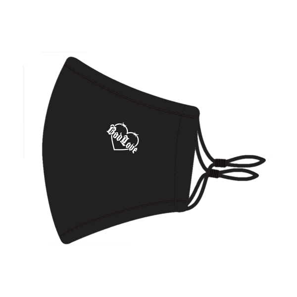 Barbed Wire Heart Mask (Black) – 24Hundred