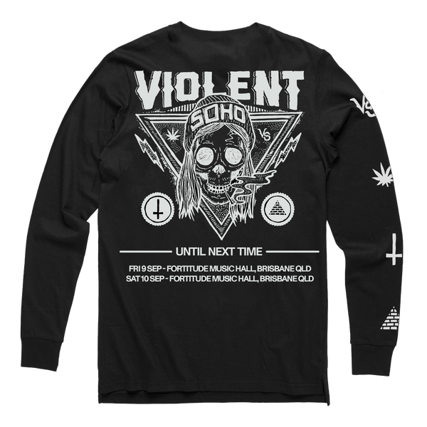 Until Next Time Blazin' Skull Longsleeve – 24Hundred